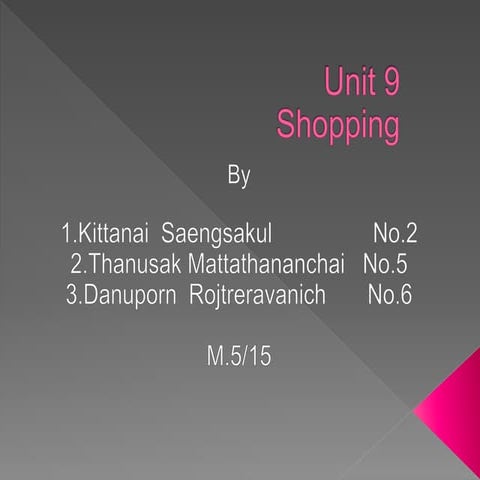 Unit 9 | PPT