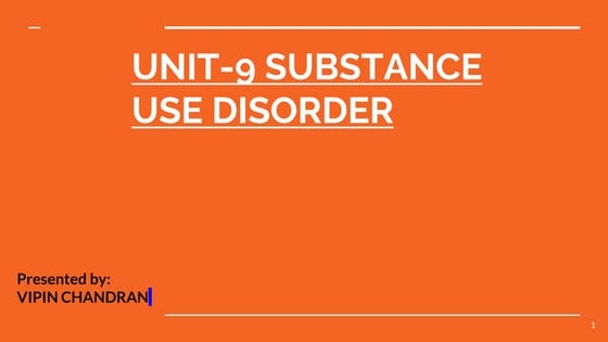 Substance abuse | PPTX