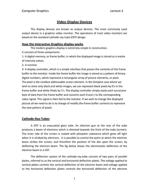 Random scan displays and raster scan displays | PPTX | Graphics Software | Computer Software and ...