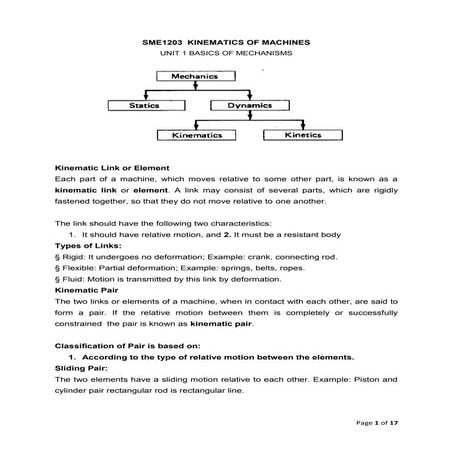 Kinematics of machines | PDF | Robotics | Technology & Computing