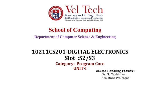 CS3351 digital principles and computer organization | PPTX | Computing ...