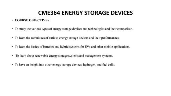 Energy storage systems | PDF | Power and Energy Industry | Industries