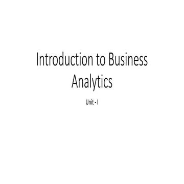 Unit - I - Introduction to Business Analytics.pptx
