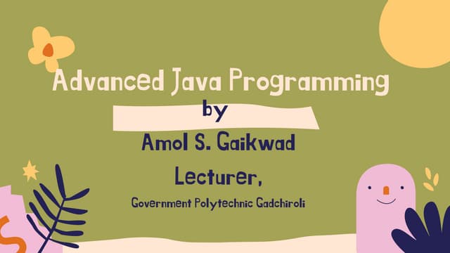 Unit-1 awt advanced java programming | PPT Unit-1 awt advanced java programming | PPT