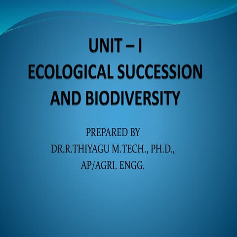 Biodiversity & Conservation | PPT