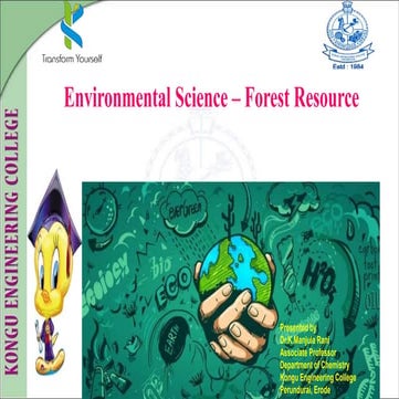 Environmental Science - Forest Resources | PPT