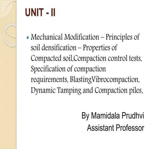 Unit 2 Mechanical Modification | PPTX