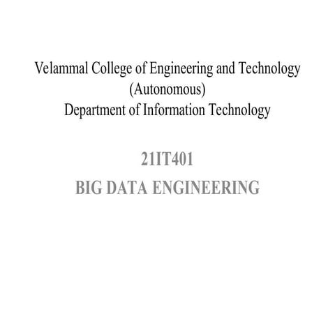 Big data engineering - Map and Reduce.ppt