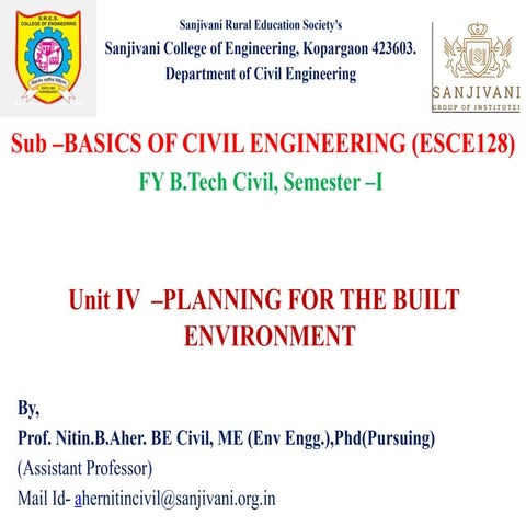 Planning built environment organizing Land use, infrastructure ...