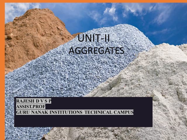 type of aggregate | PPTX