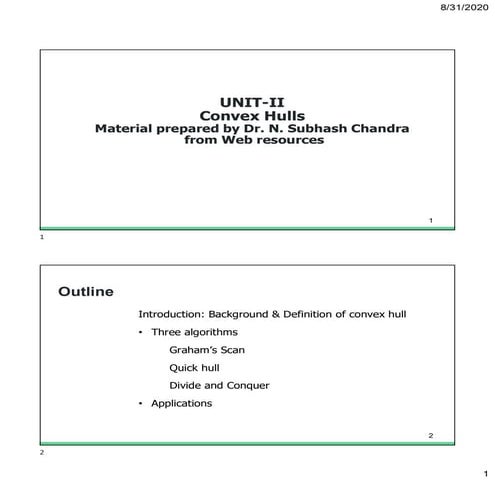 Unit Ii Divide And Conquer 4 Pdf 6104