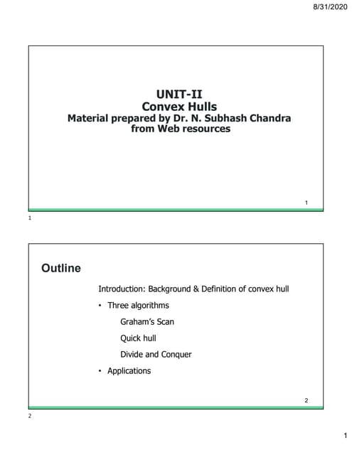 Unit Ii Divide And Conquer 4 Pdf 6104