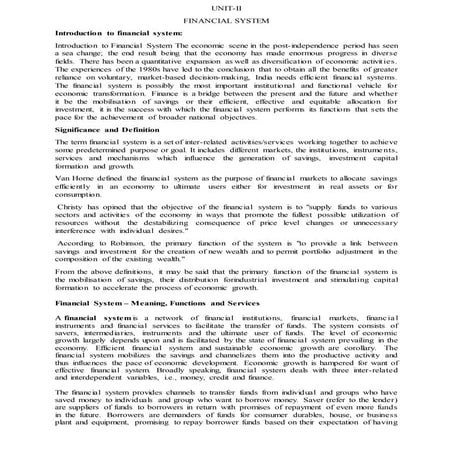 Banking and Financial Service Unit 2 | DOCX