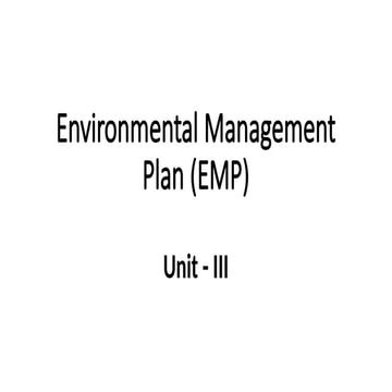 Environmental Management Plan | PPTX