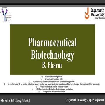 Unit-III Pharmaceutical Biotechnology (BP605T).pptx