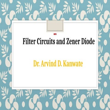 Unit-III Filter Circuits and Zener Diode.pptx