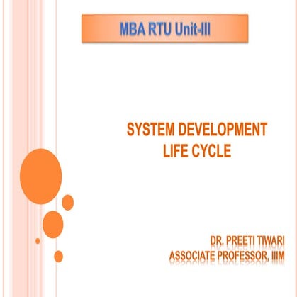 UNIT-III SYSTEM DEVELOPMENT LIFE CYCLE.pptx