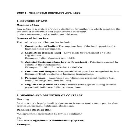 Unit-I Indian Contract Act-offer & Acceptance.docx