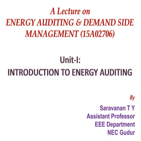 UNIT-I_Introduction to Energy Auditing.pptx