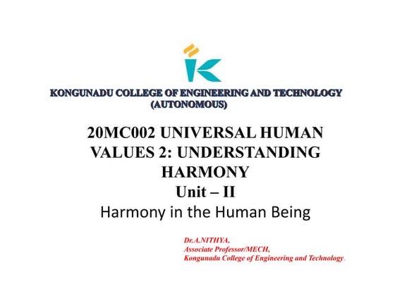 Understanding the human being as co existence of self | PPTX | Family ...