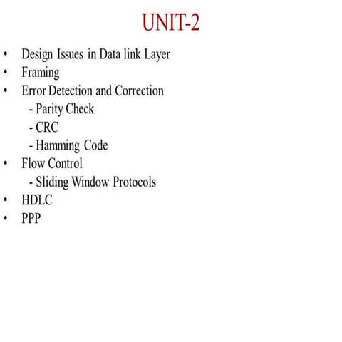 UNIT - II PPTS.pptx computer network ppt | PPT