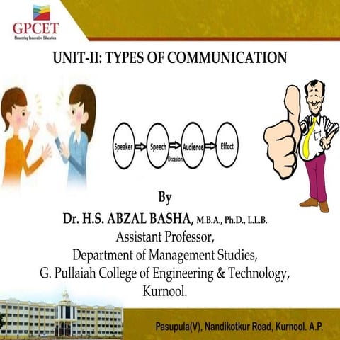 Types of communication | PPTX