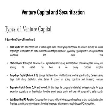 Unit-II Venture Capital and Securitization.pptx