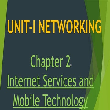 UNIT-I NETWORKING - II.pptx. For class iX | PPTX