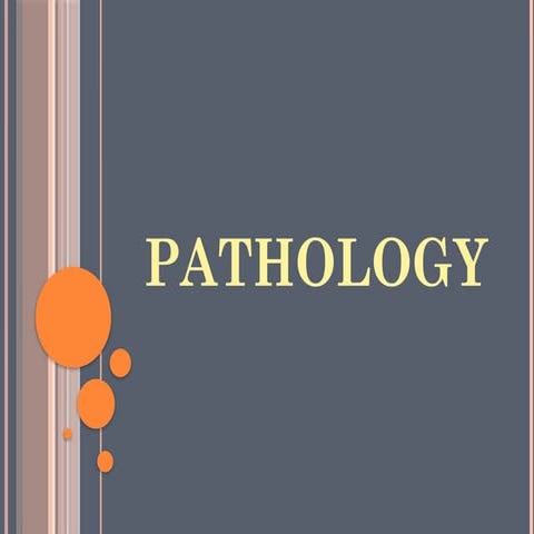 Unit - Introduction to Pathology.pptx... | PPTX