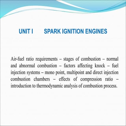 UNIT-I SPARK IGNITION ENGINES.ppt