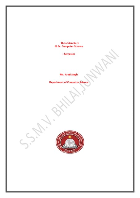 Unit Iv Data Structure Converted Pdf