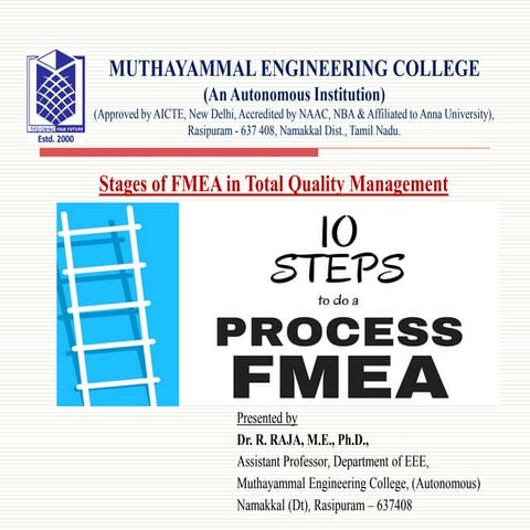 Stages of FMEA in Total Quality Management | PDF