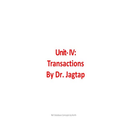Unit Iv Transaction Pptx
