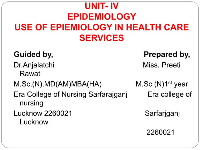 Unit 03 Introduction to Epidemiology.ppt