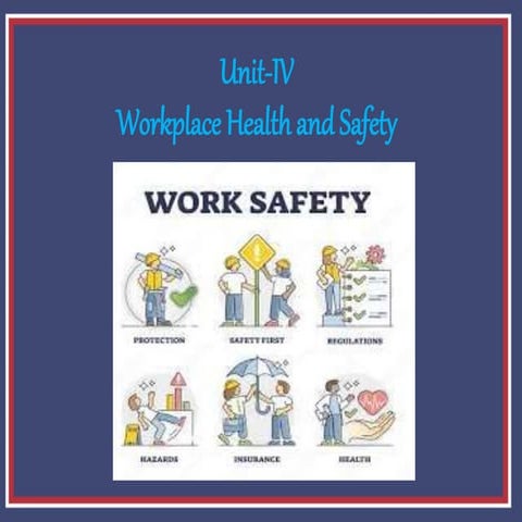 Industrial Safety Unit-IV workplace health and safety.ppt