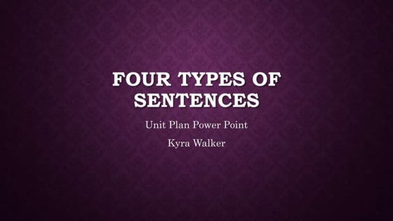 Types of sentences according to structure | PPTX