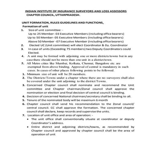 Unit rules/constitution | DOCX