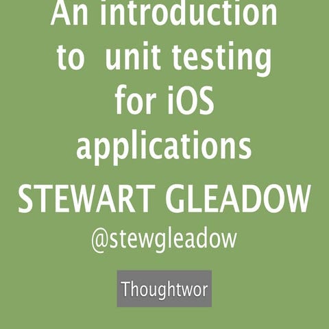 Ios Unit Testing Key Computer Software And Applications Computing 1640