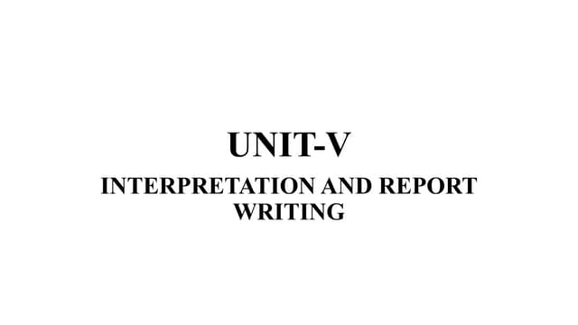 Data Interpretation | PPTX