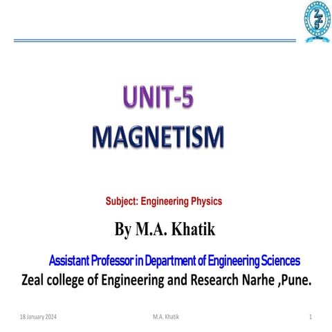 UNIT-V-MAGNETISM and SUPERCONDUCTIVITY.pptx