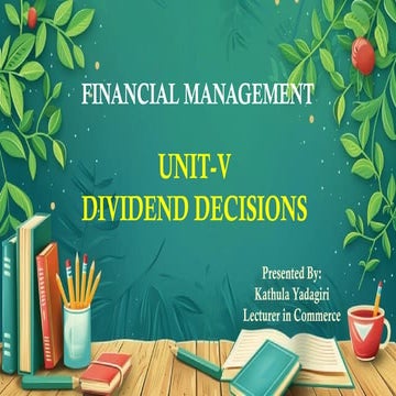 UNIT-V Dividend types and. Policy.pptx