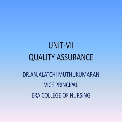 unit-VI CHN quality assurance.pptx