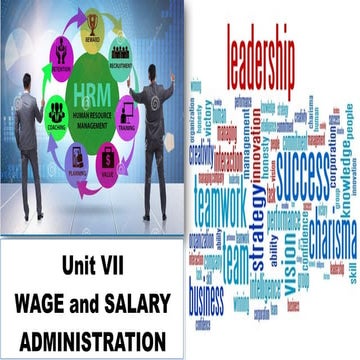 Wage and Salary for staff and employees to pay for the rest of the | PPTX