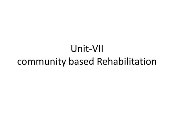 Models and methods of rehabilitation | PPT