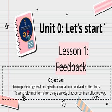 Unit 0 - Lesson 1.pptreadingcomprehension | PPTX