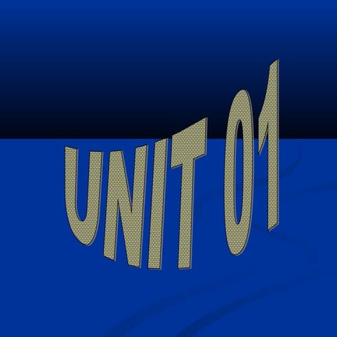 UNIT01 | PPT