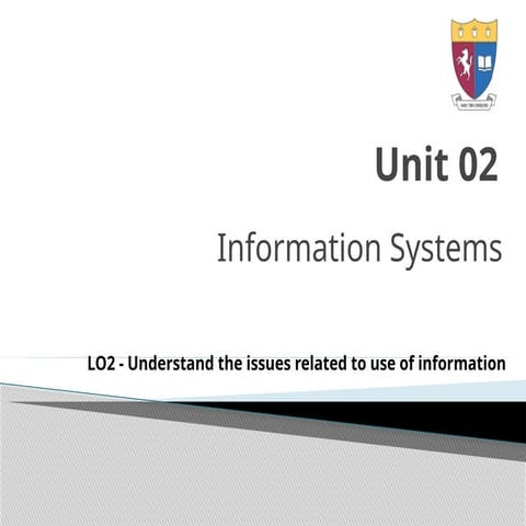 Unit 02 - LO2 Understand the issues related to use of information.pptx