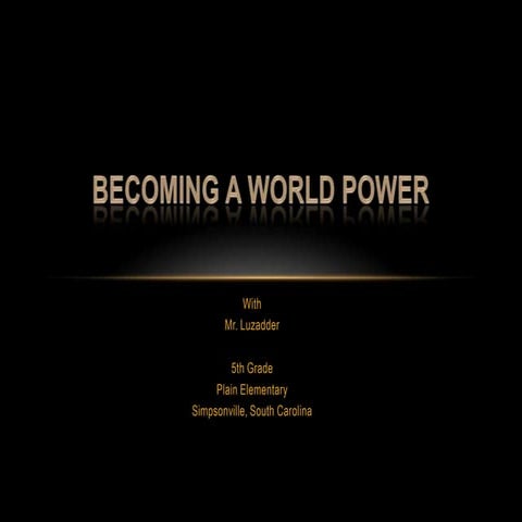 Unit 04 becoming a world power | PPTX | Death, Injury, or Military ...