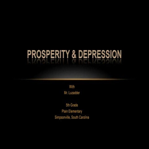 Unit 05 prosperity & depression | PPTX