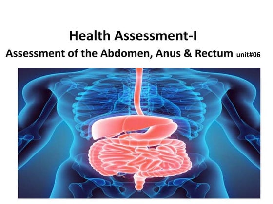 Gastro intestinal system assessment | PPTX | Digestive Disorders ...